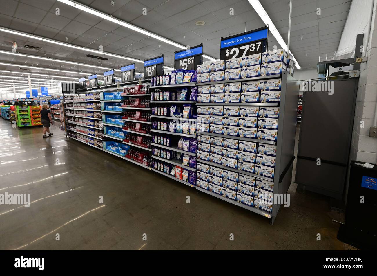 The inside of the Walmart Superstore in Lexington, Virginia Stock Photo ...