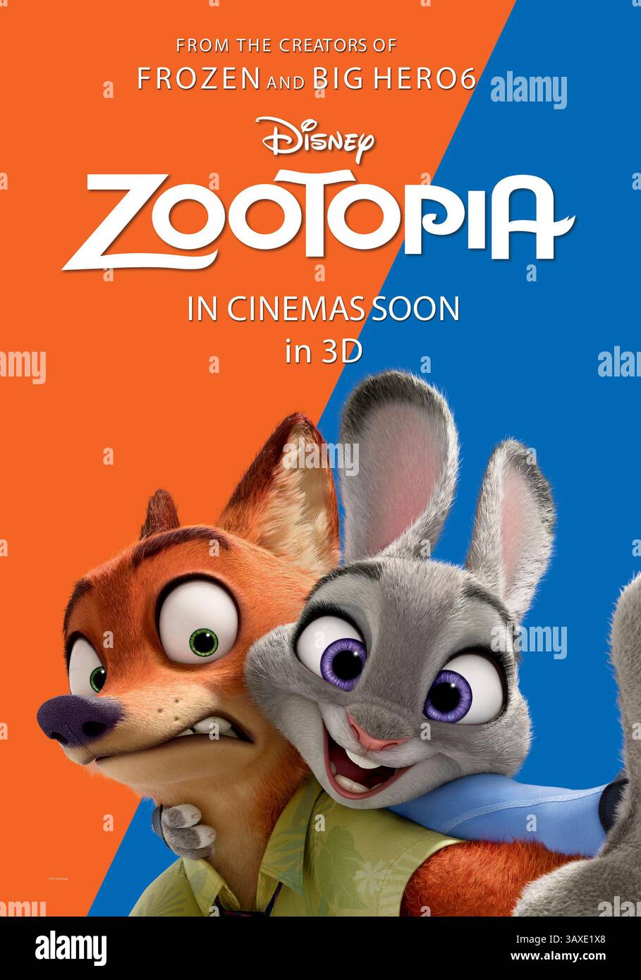 RELEASE DATE: March 4, 2016.TITLE: Zootopia.STUDIO: Walt Disney ...