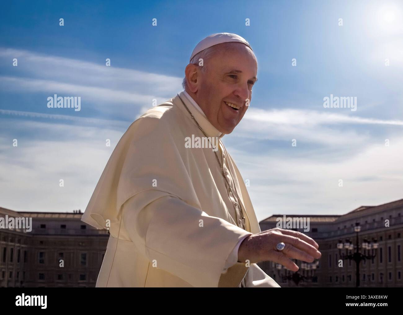 Pope Francis - Pope Bergoglio Rome, Italy - April 30, 2016: Iconic ...