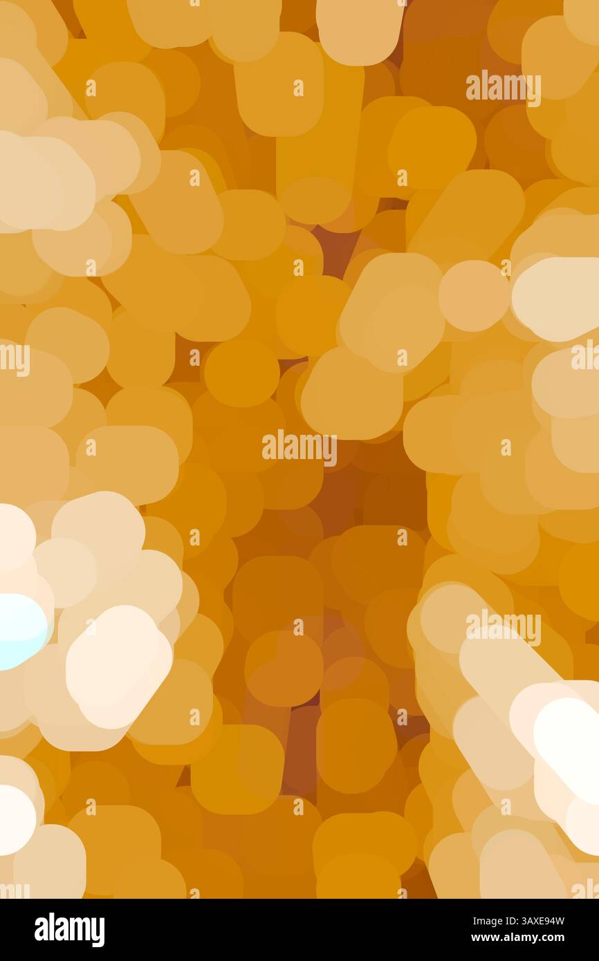 Soft abstract background with warm golden bokeh effect. Ideal for ...