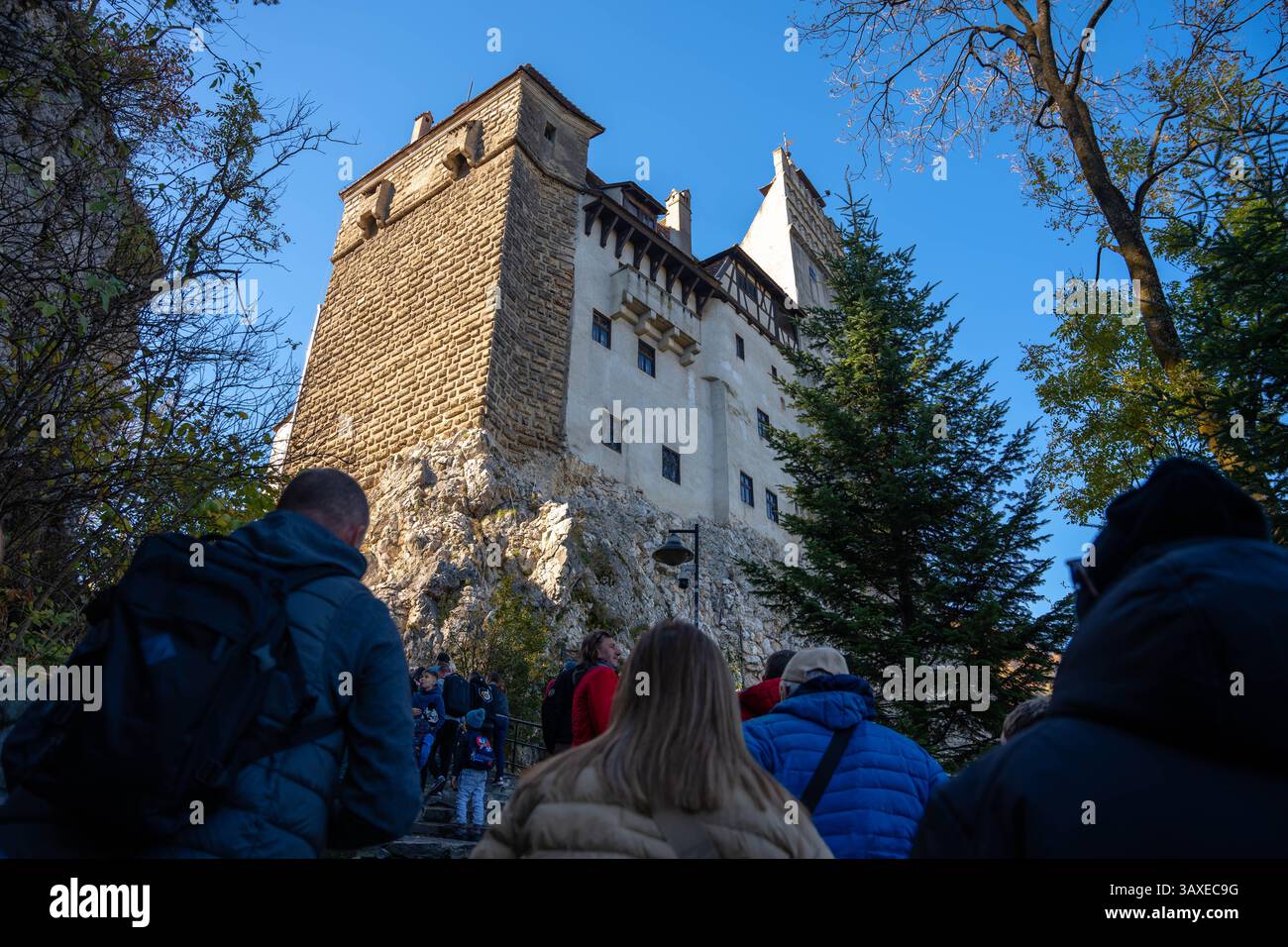 Bran, Romania - October 23, 2024: Pilgrimage to Dracula: The Steep Path ...
