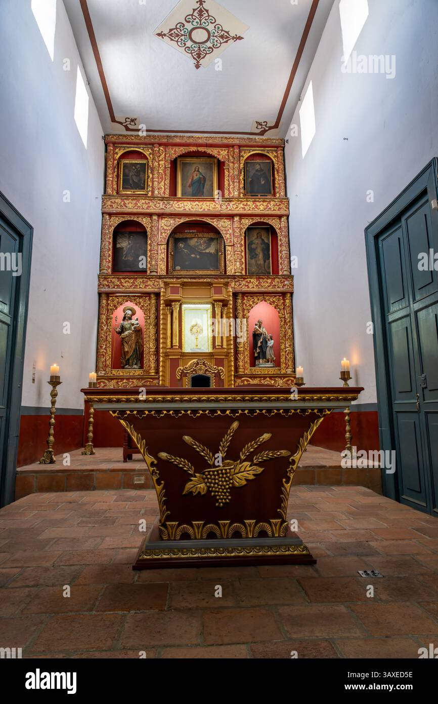 The Baroque altarpiece in chapel of the 18th Century Chapel of St ...