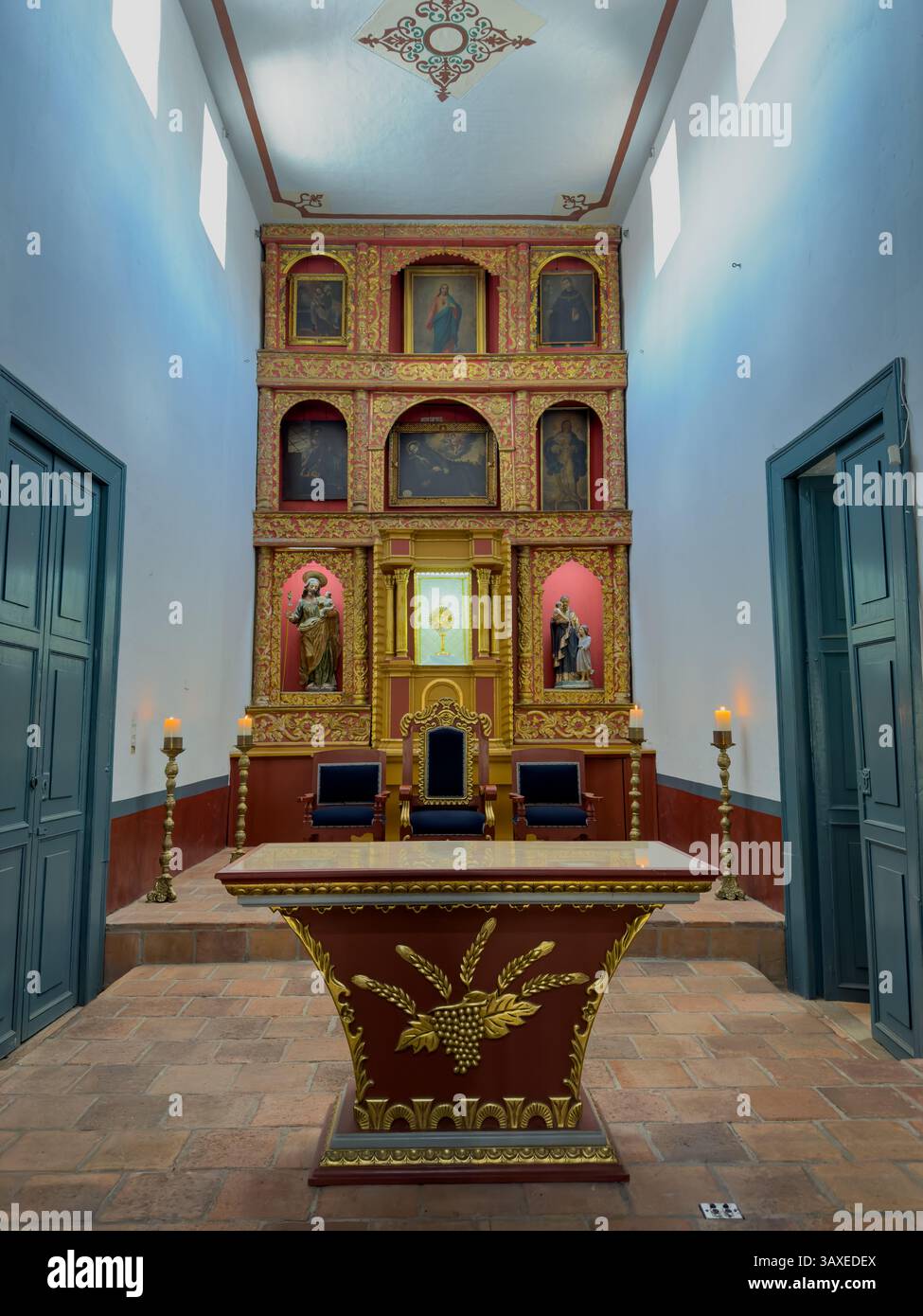 The Baroque altarpiece in chapel of the 18th Century Chapel of St ...