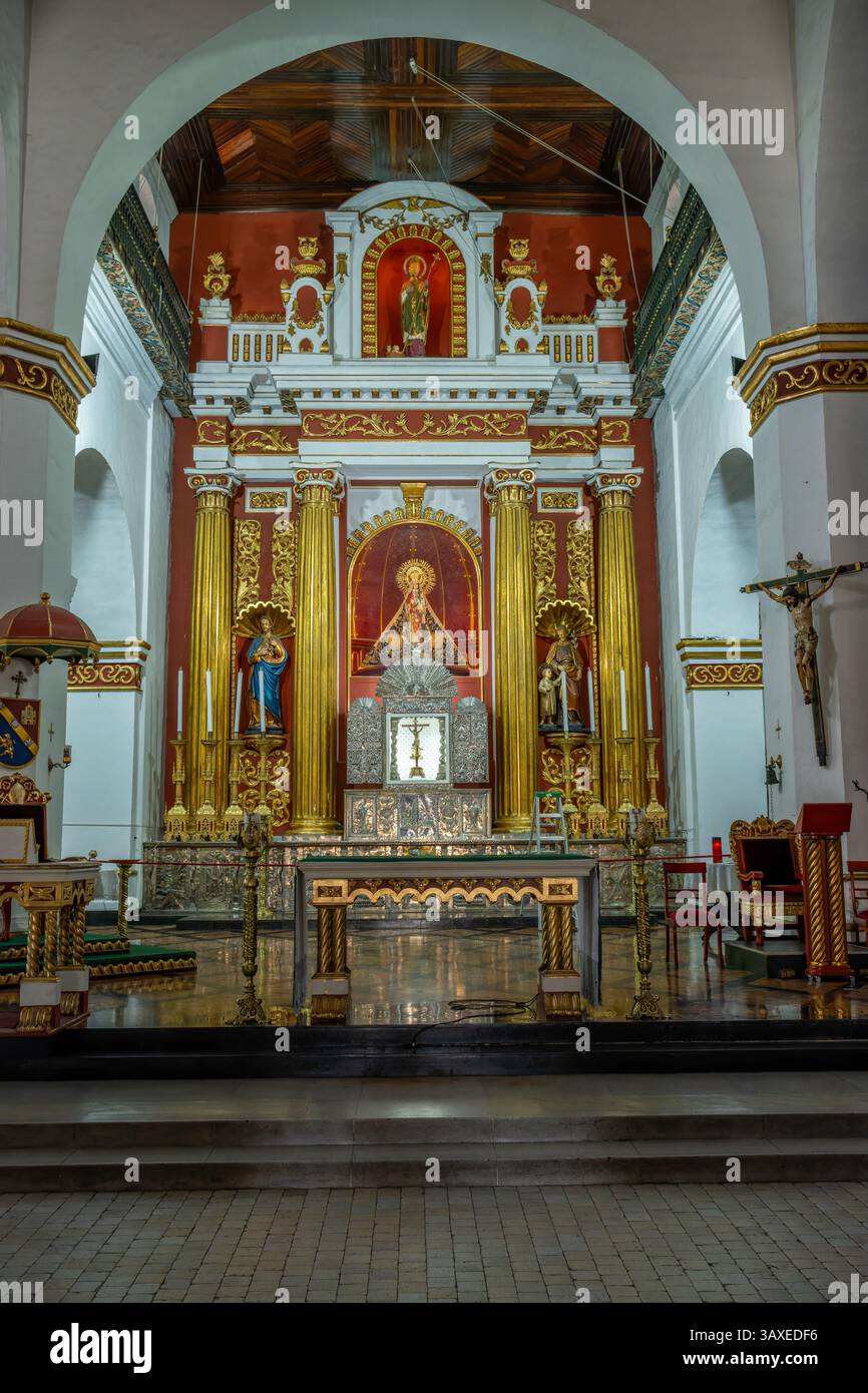 The main altar and altarpiece in the apse of the Cathedral of St ...