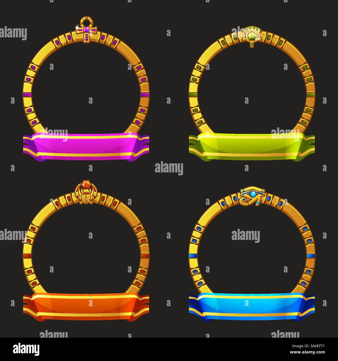 Horus and lotus flower Stock Vector Images - Alamy