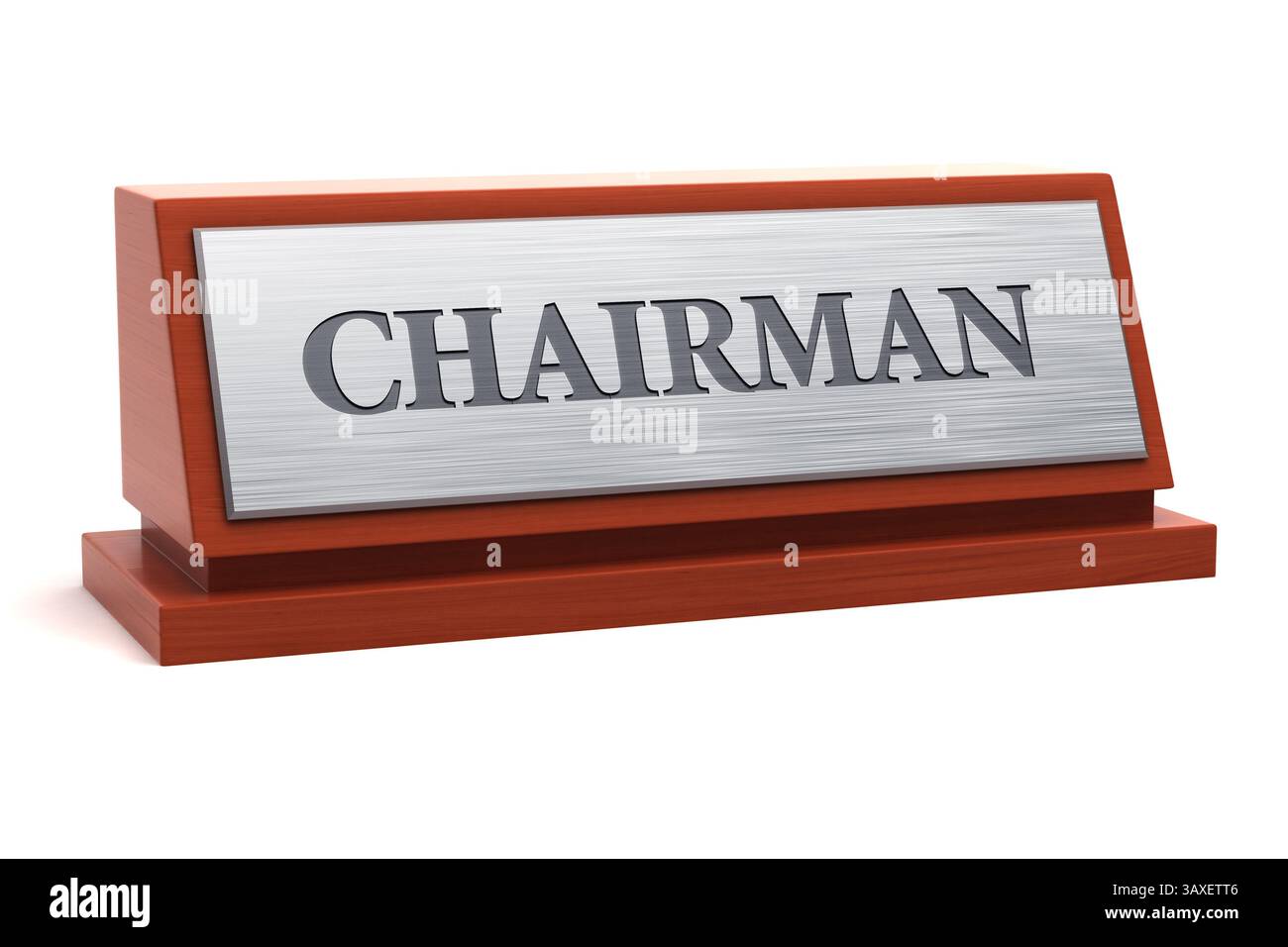 Chairman title on nameplate Stock Photo - Alamy