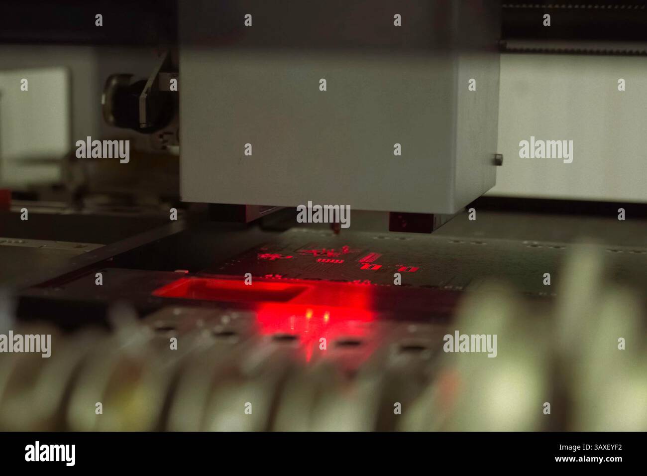 Infrared illumination on the infrared soldering station Stock Photo - Alamy