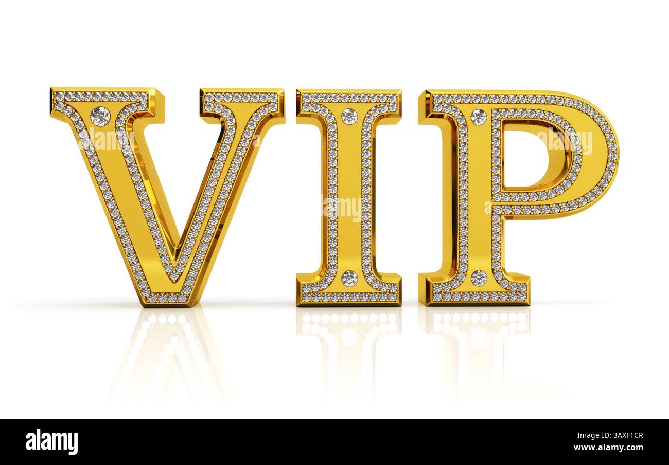VIP card with diamonds Stock Photo - Alamy