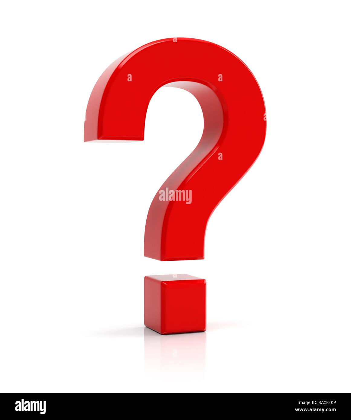 Red question mark symbol 3d Stock Photo - Alamy