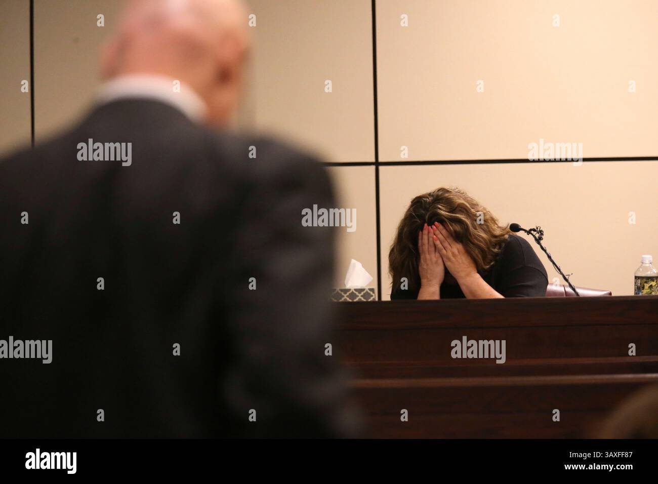 April 7, 2016 - San Antonio, Texas, USA - Frances Hall breaks down ...