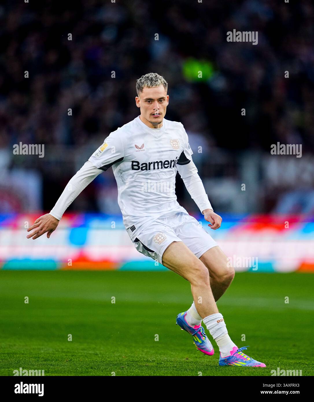 Hamburg, Germany. 20th Apr, 2025. April 20 2025: Florian Wirtz of Bayer ...