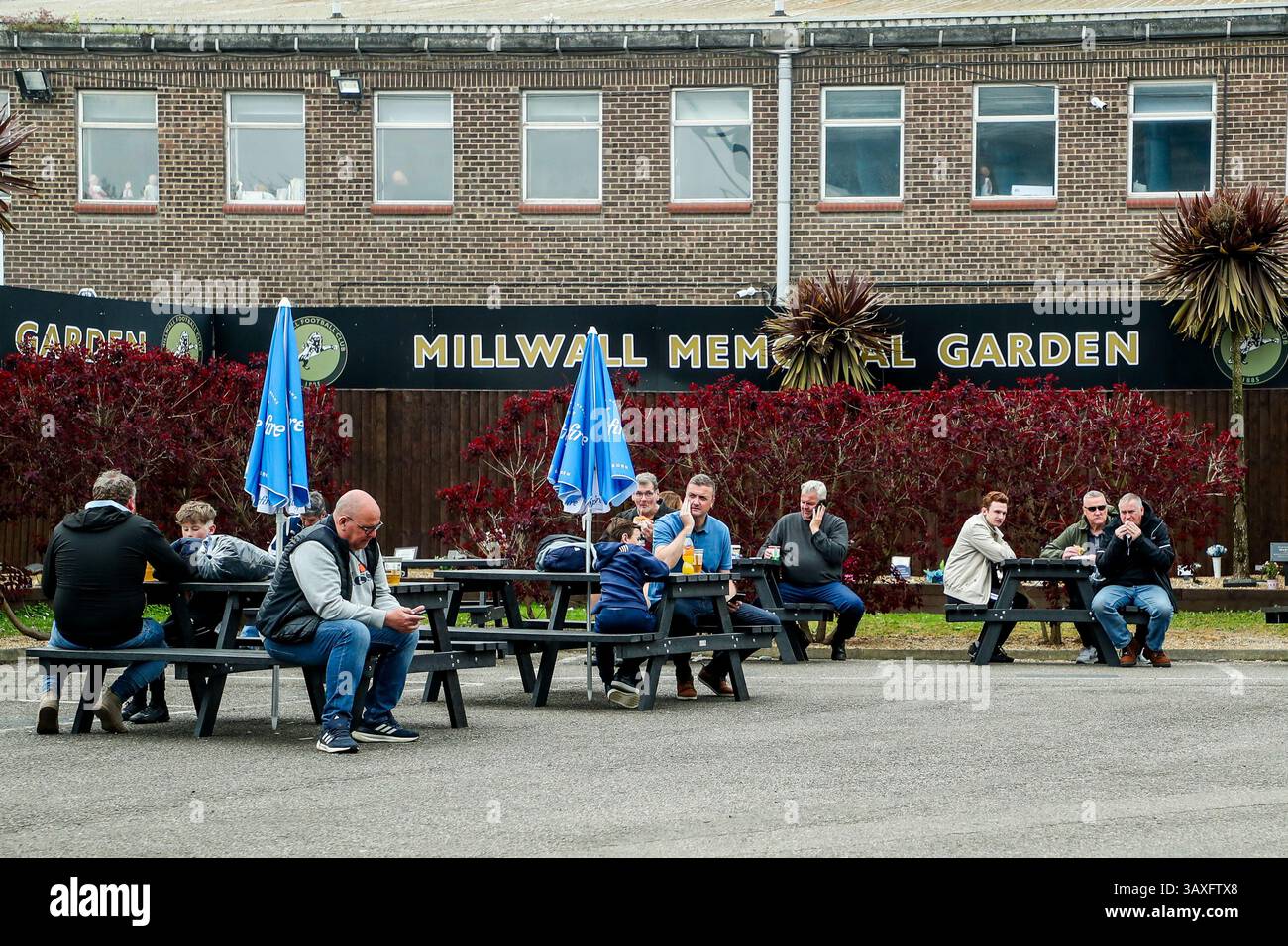 Fans arrive at The Den prior to the Sky Bet Championship match Millwall ...