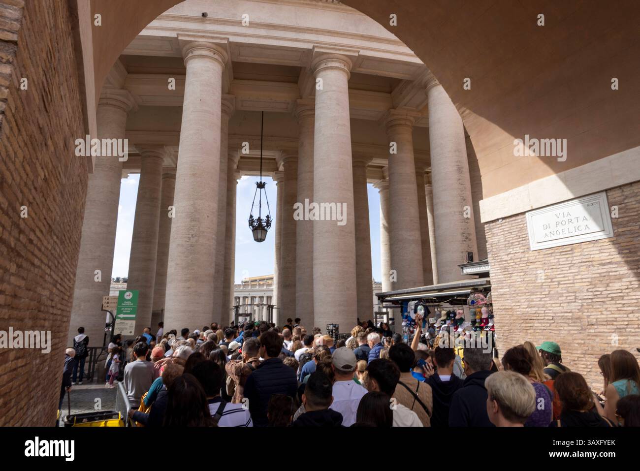 Pope Francis dies at the Vatican People gather at St Peter Square after ...