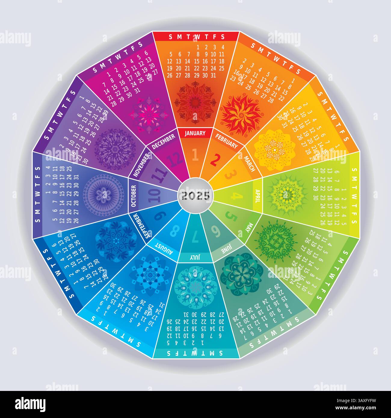 12 months calendar hi-res stock photography and images - Alamy