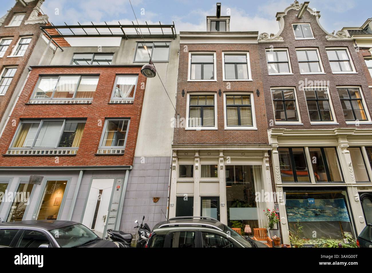 Elegant buildings showcase distinctive architectural styles typical of ...