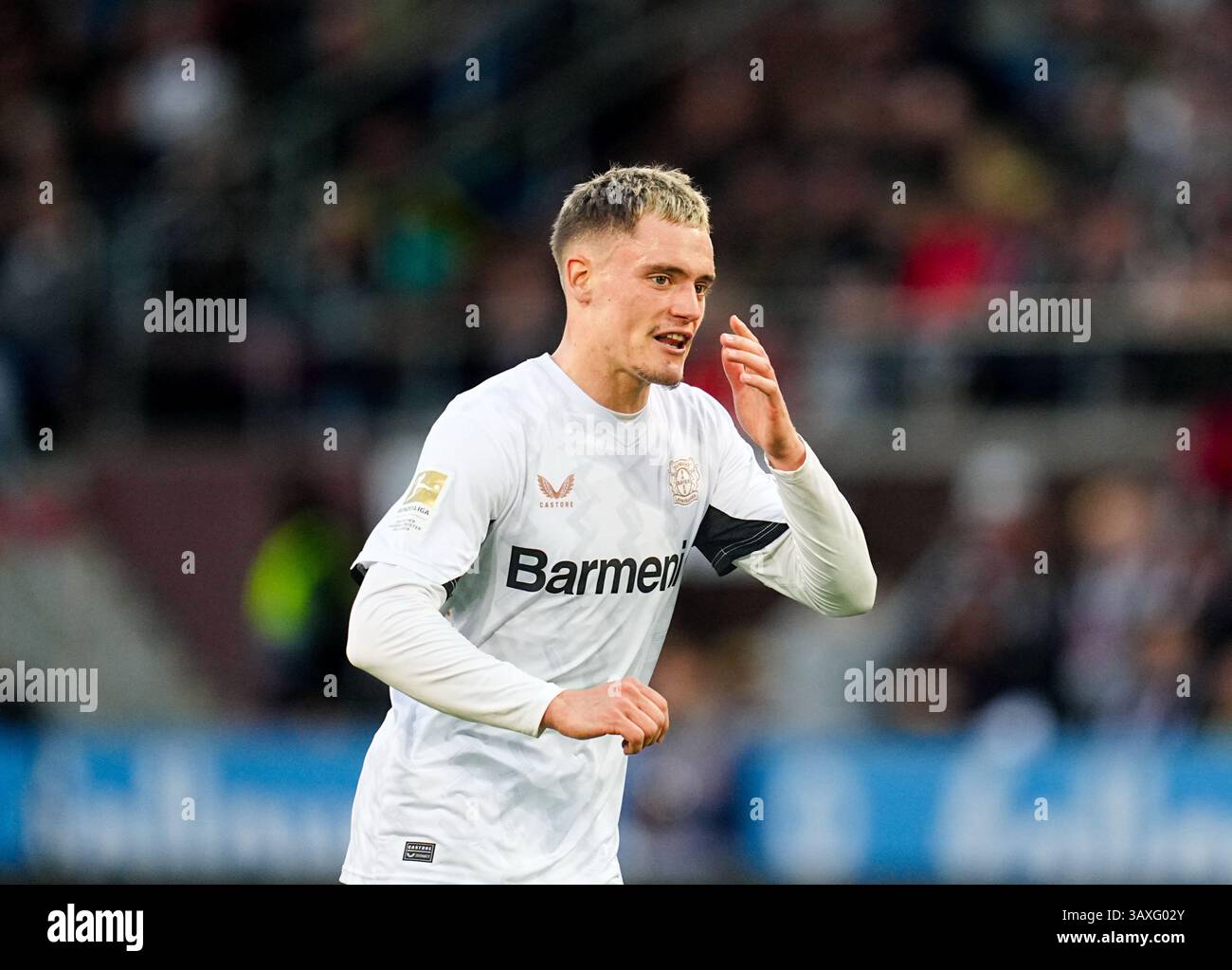 Hamburg, Germany. 20th Apr, 2025. April 20 2025: Florian Wirtz of Bayer ...