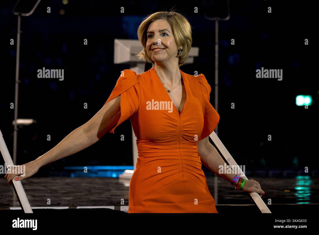Dame Andrea Jenkyns leaves the stage during the Reform partyÕs local ...