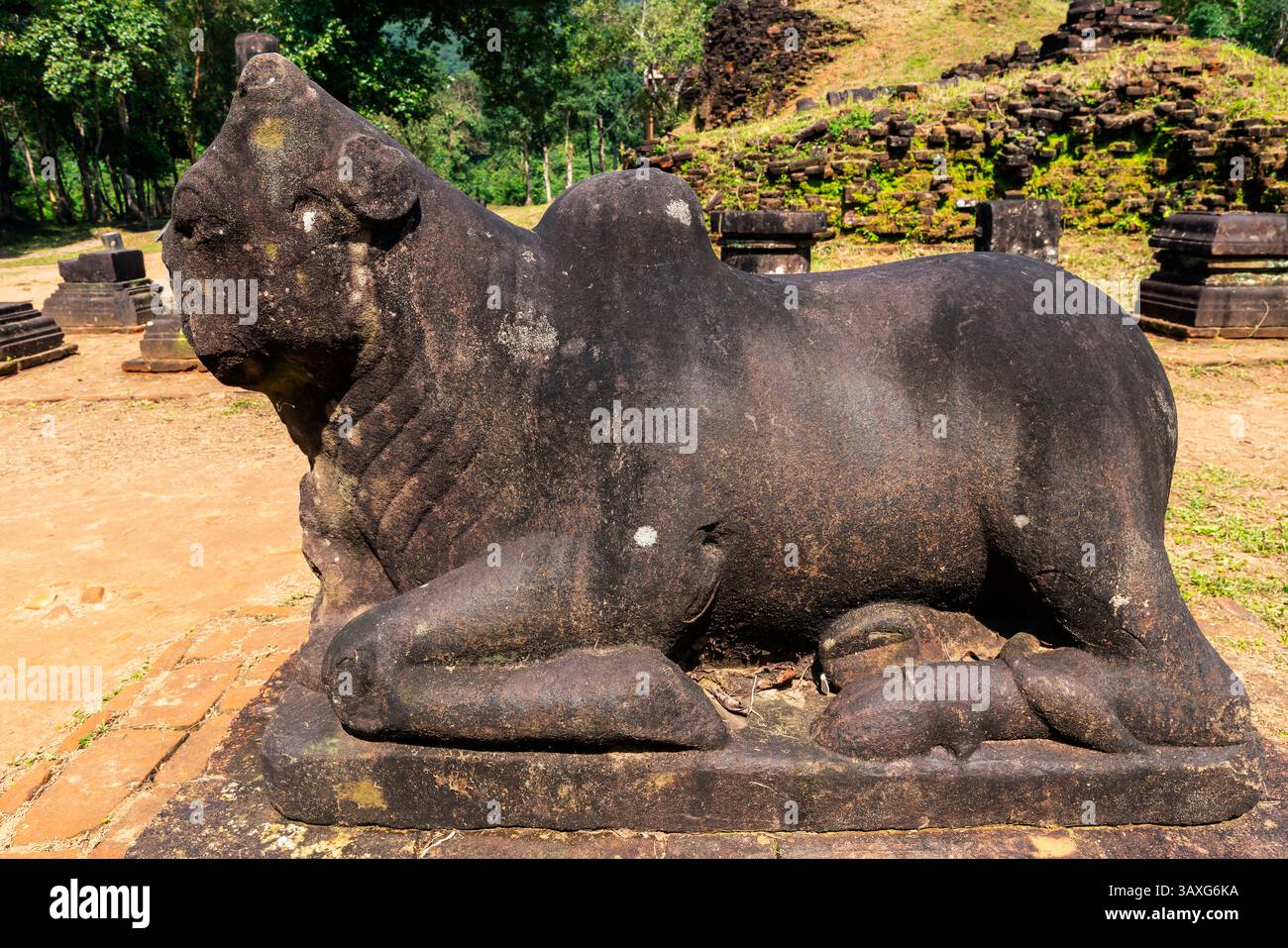 The bull Nandi is the sacred gatekeeper and faithful mount of the God ...