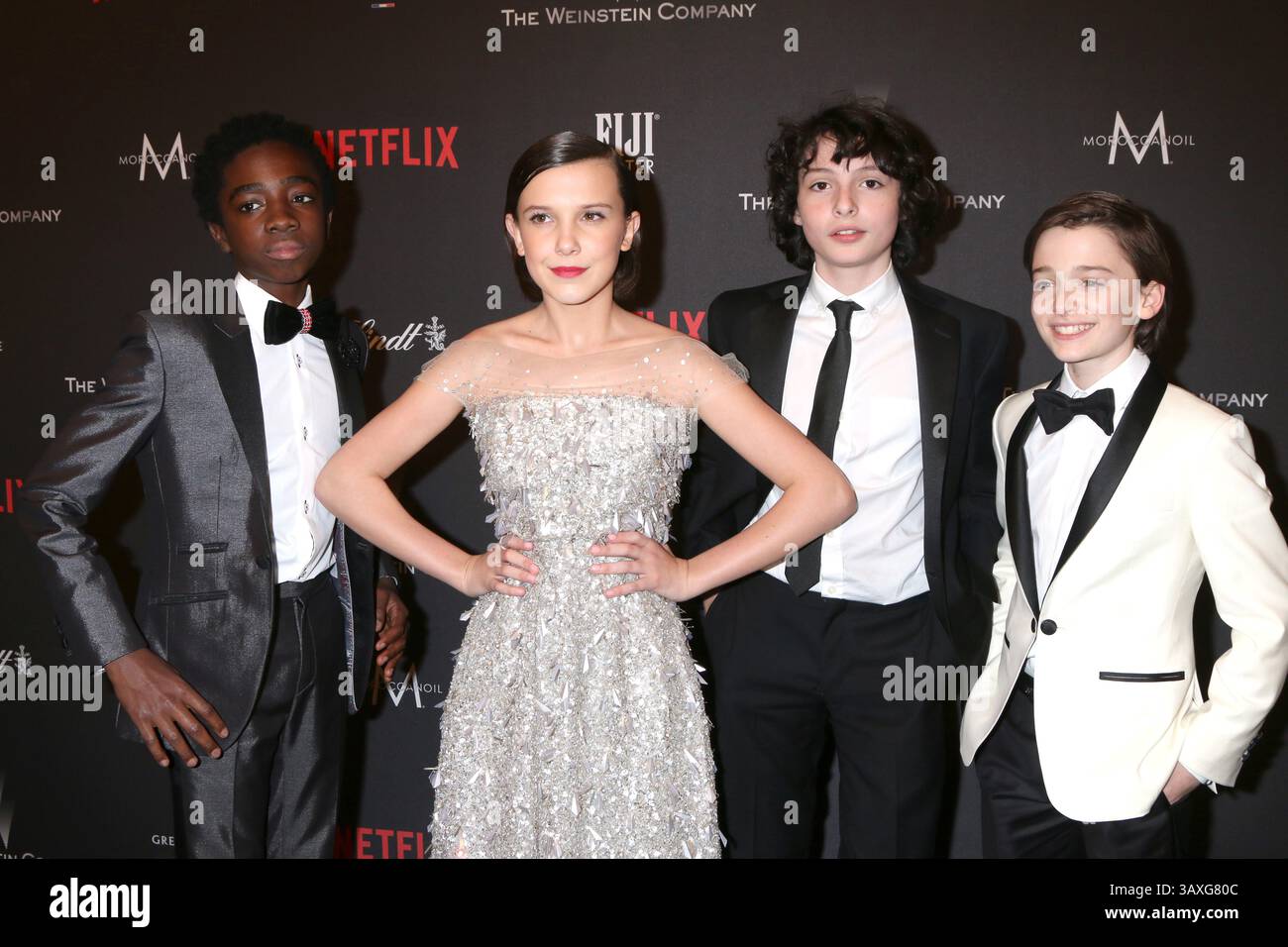 Millie bobby brown finn wolfhard hi-res stock photography and images ...