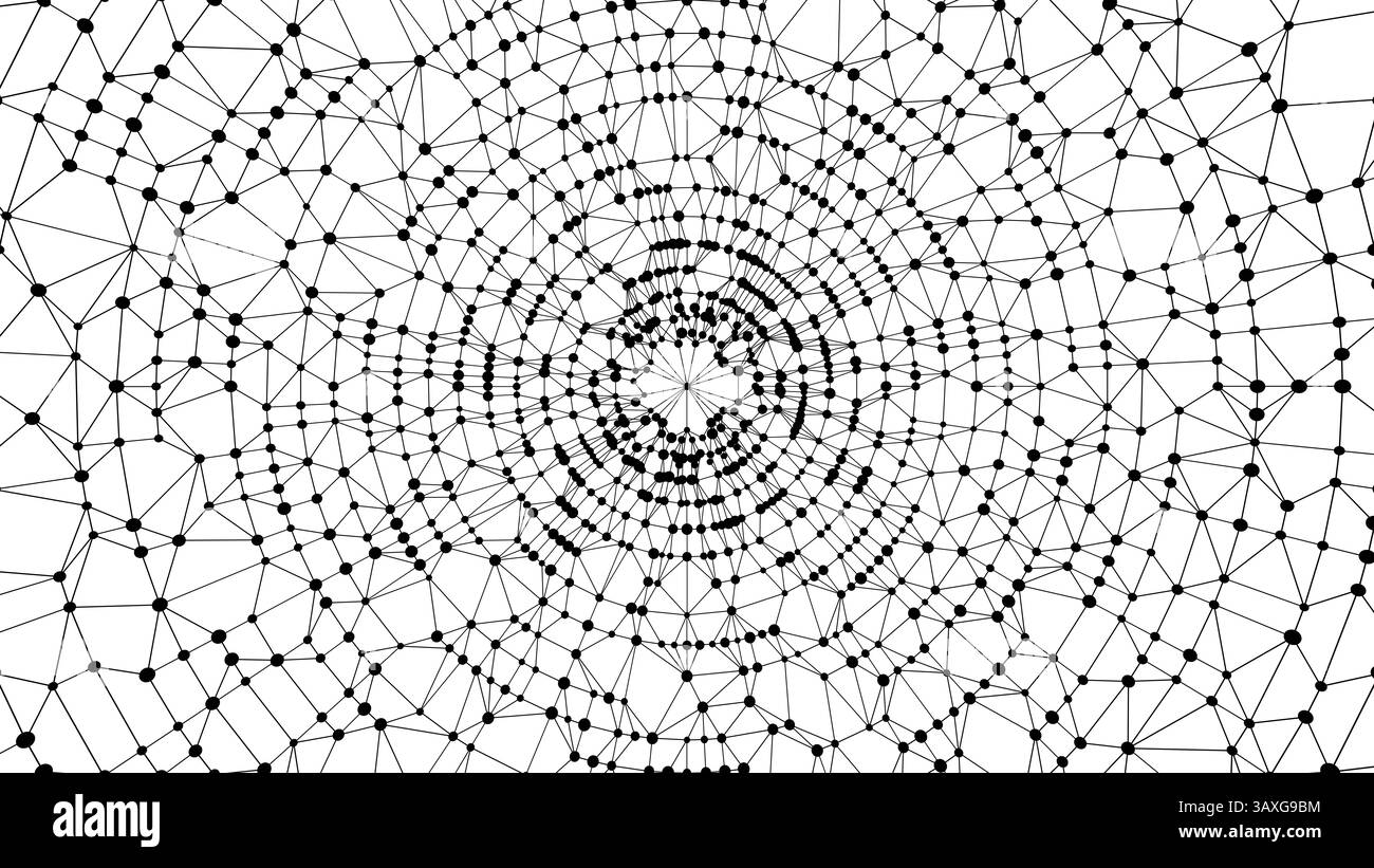 Technology abstract background. Dots connected by lines. Minimalist ...