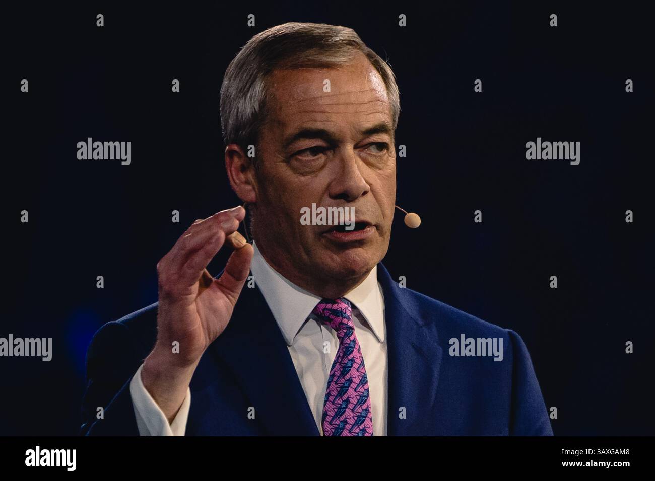 Reform UK leader and Member of Parliament for Clacton Nigel Farage ...