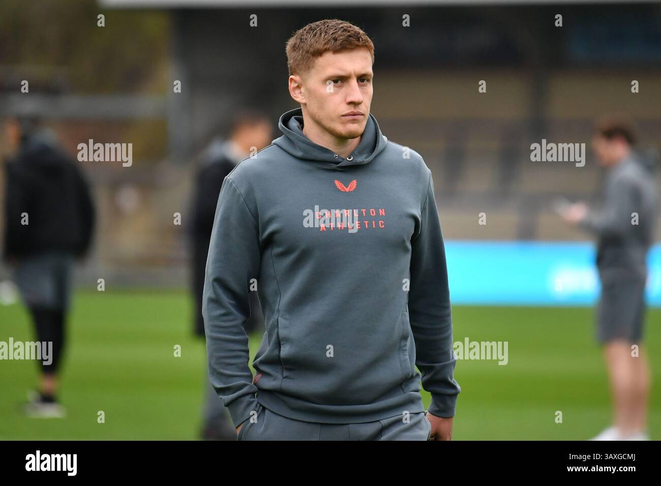 Wycombe, England. 21st Apr 2025. Greg Docherty before the Sky Bet EFL ...