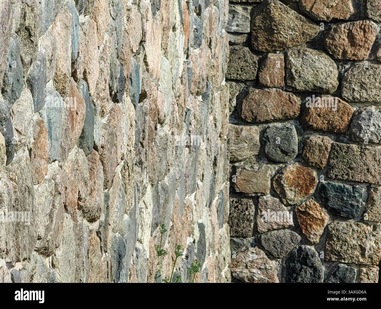 Cornered in Stone: Structural Angles and Textures Stock Photo - Alamy