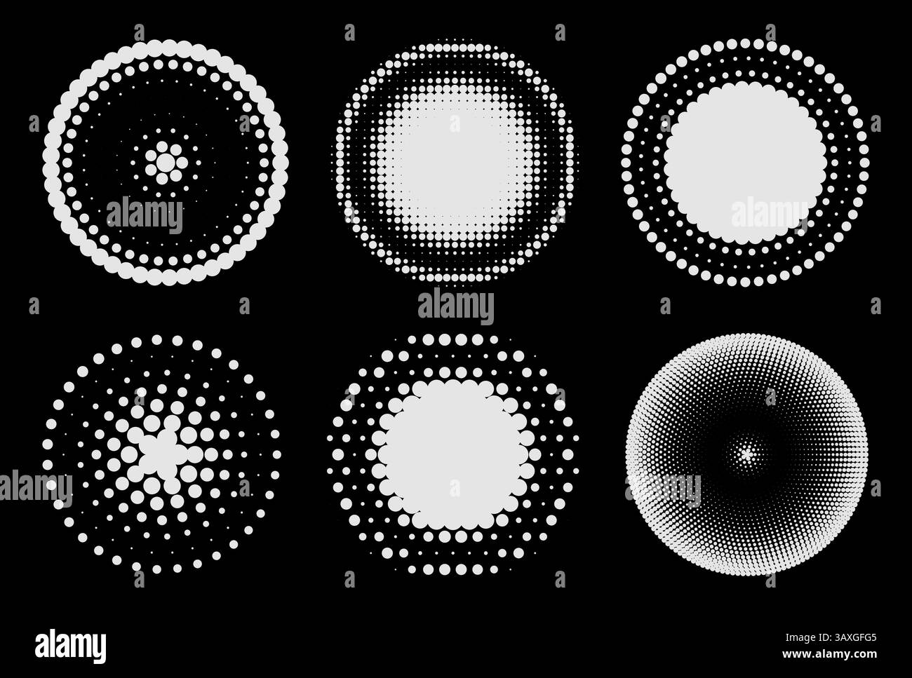 Halftone dots in circle form. Vector illustration Stock Vector Image ...