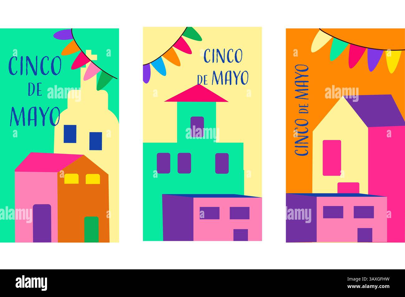 Iconic mexican buildings Stock Vector Images - Alamy