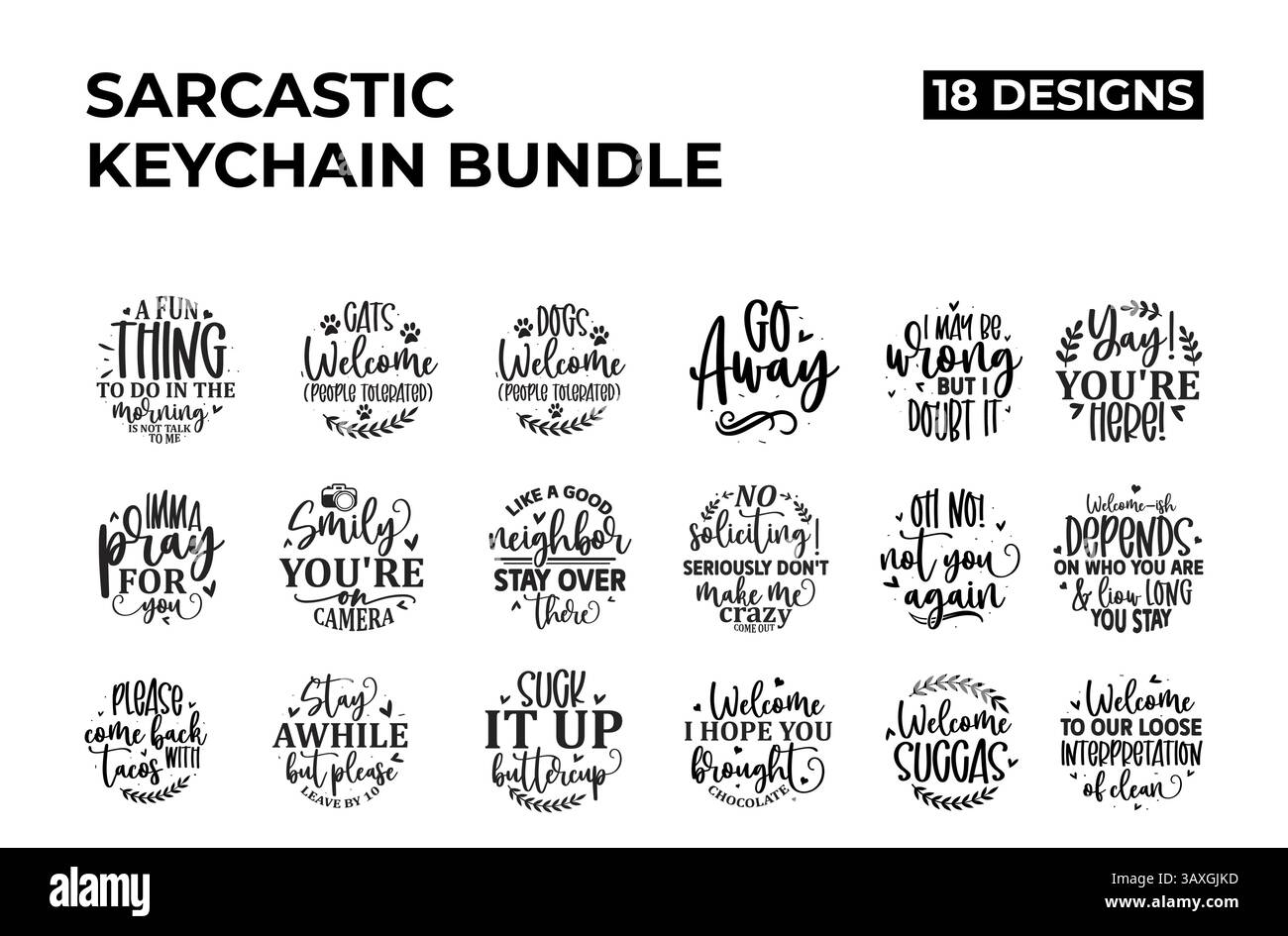 Black keychain icon Cut Out Stock Images & Pictures - Alamy