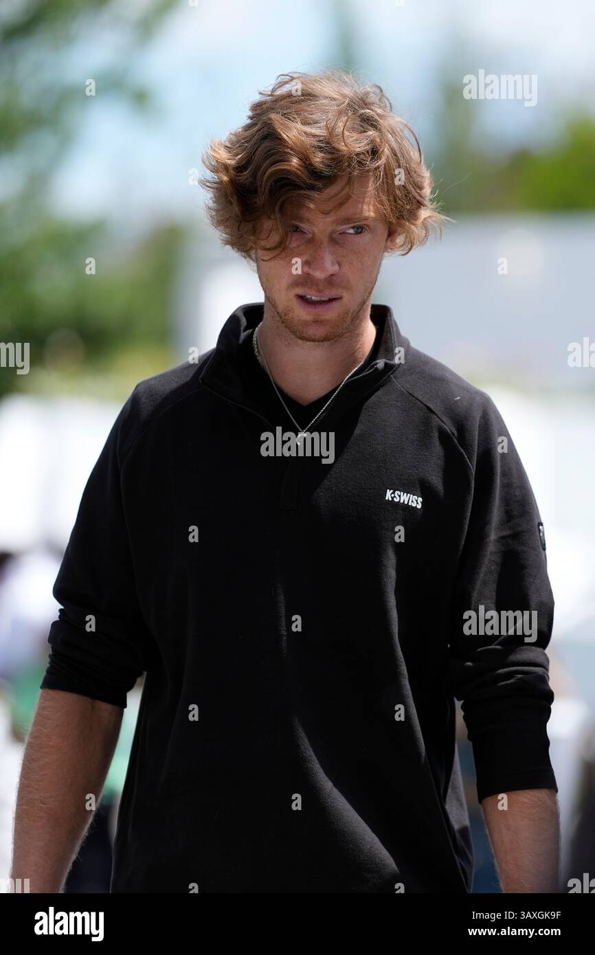 Andrey Rublev during the Mutua Madrid Open 2025, ATP Masters 1000 and ...