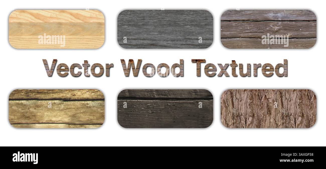 Vector Wood Textured Backgrounds Collection Stock Vector Image & Art ...
