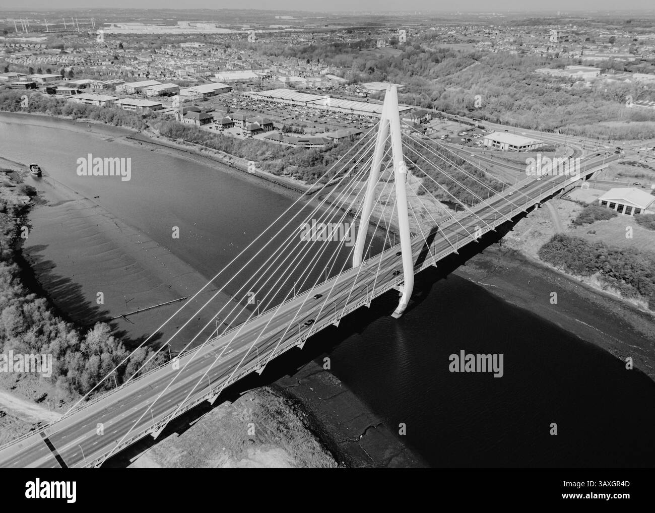 Sunderland UK: 12th April 2025: Sunderland Northern Spire Bridge ...