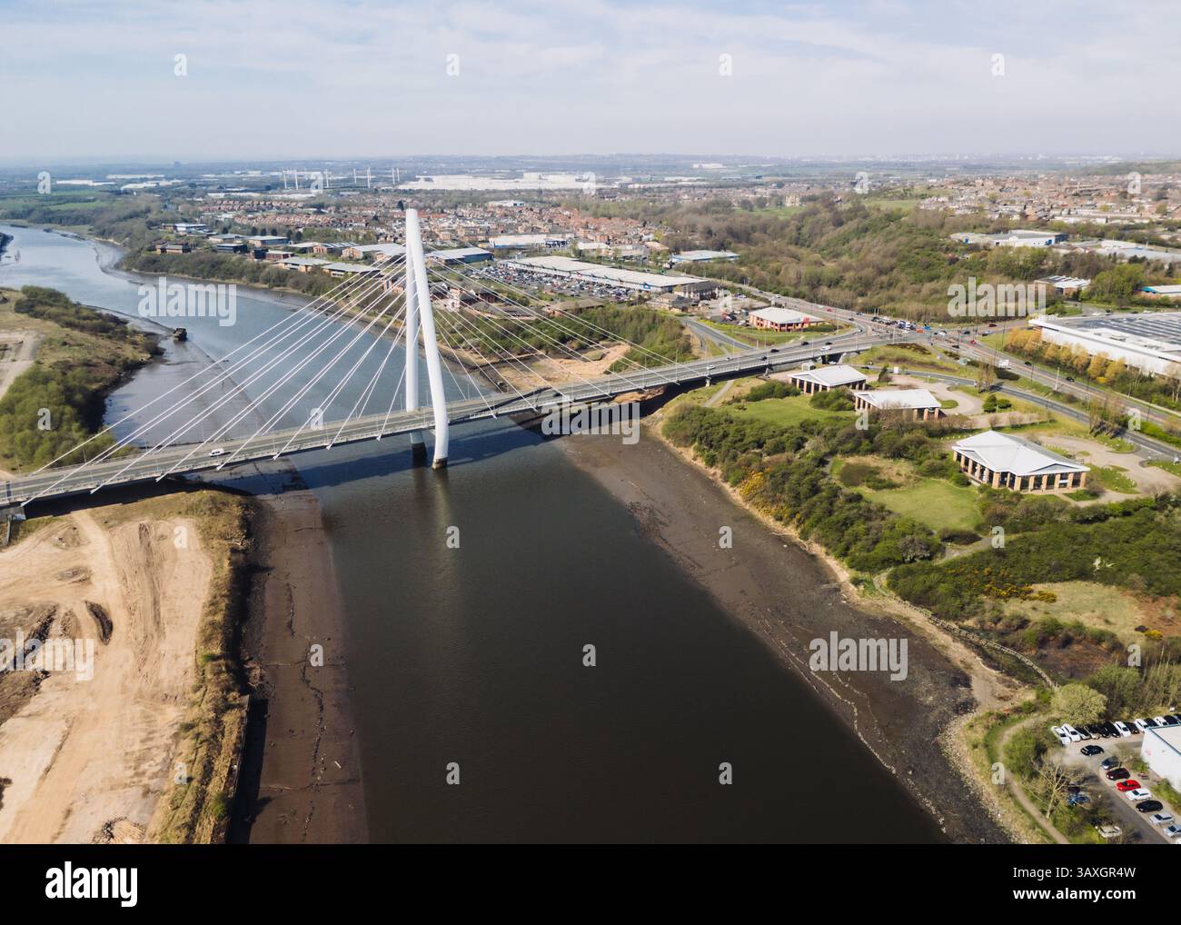 Sunderland UK: 12th April 2025: Sunderland Northern Spire Bridge ...