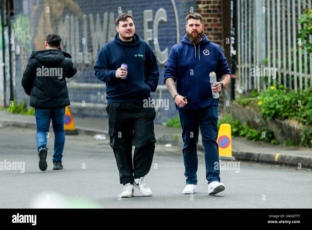Fans arrive at The Den prior to the Sky Bet Championship match Millwall ...