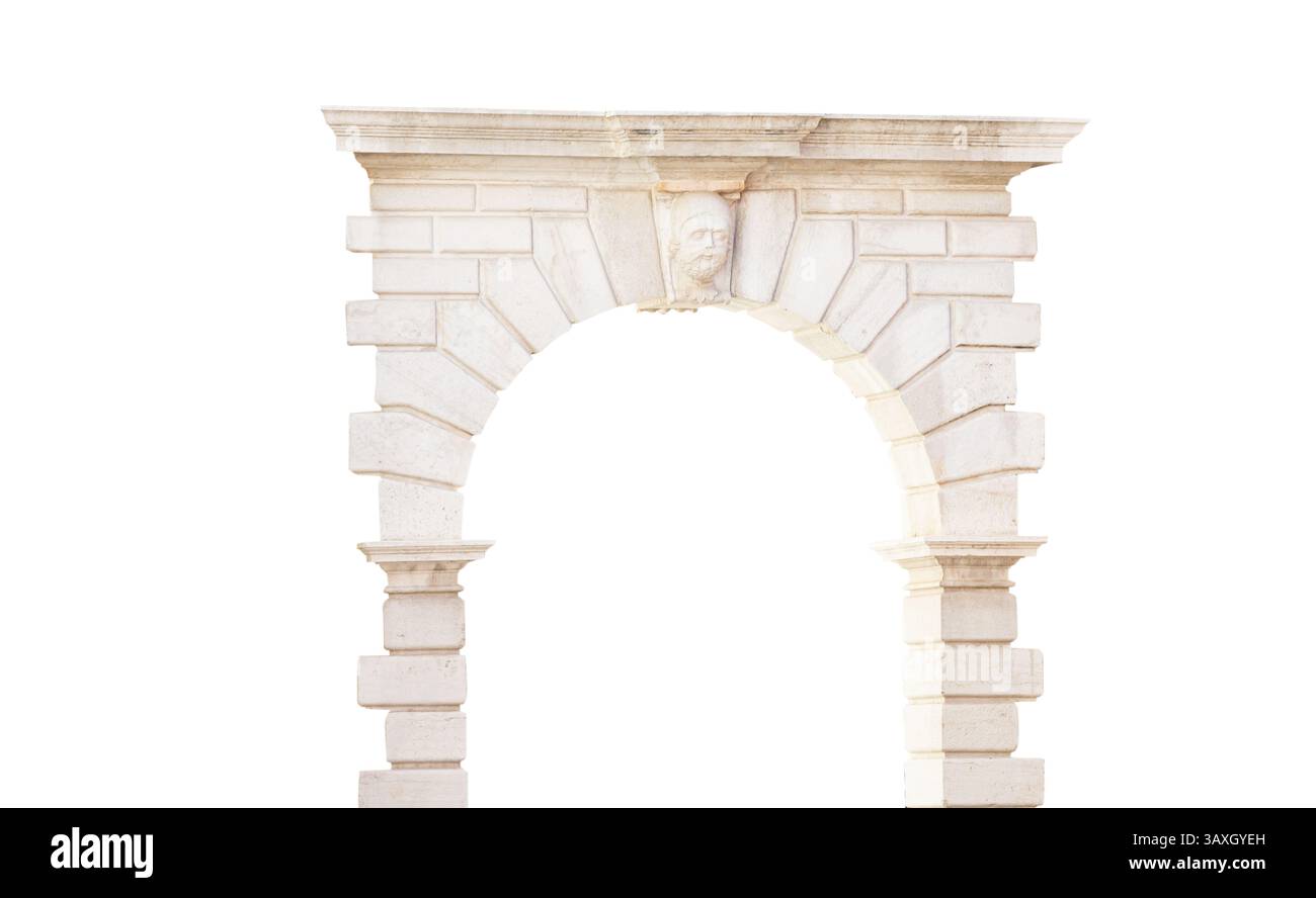 Arch door medieval stone Cut Out Stock Images & Pictures - Alamy