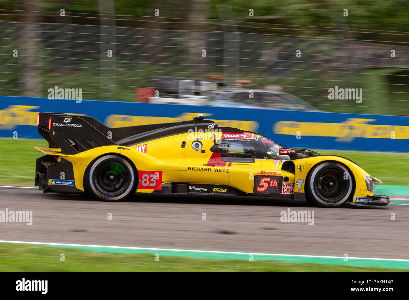 Imola, Italy. 20 April, 2025. AF CORSE #83 HYPERCAR (KUBICA, YE, HANSON ...
