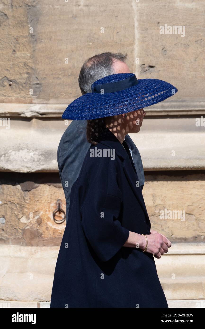 Windsor, UK. 21st April, 2025. Lady Sarah Chatto, the daughter of the ...