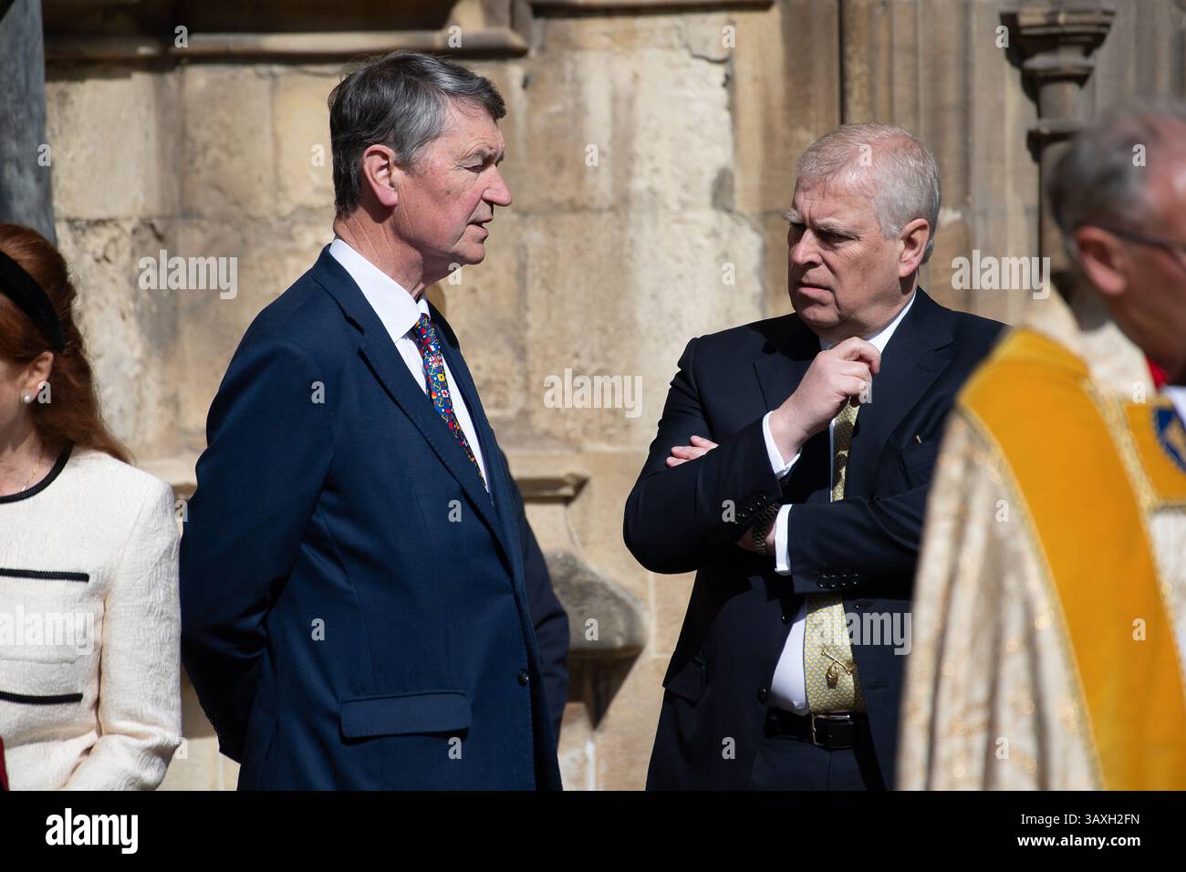 Windsor, UK. 21st April, 2025. Vice Admiral Sir Timothy Laurence (L ...