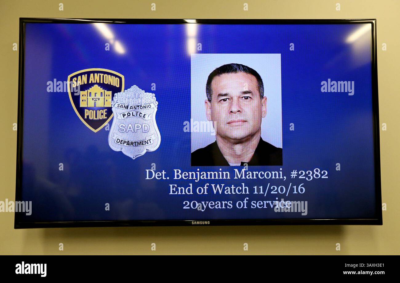 November 20, 2016 - San Antonio, TEXAS, USA - A television inside San ...