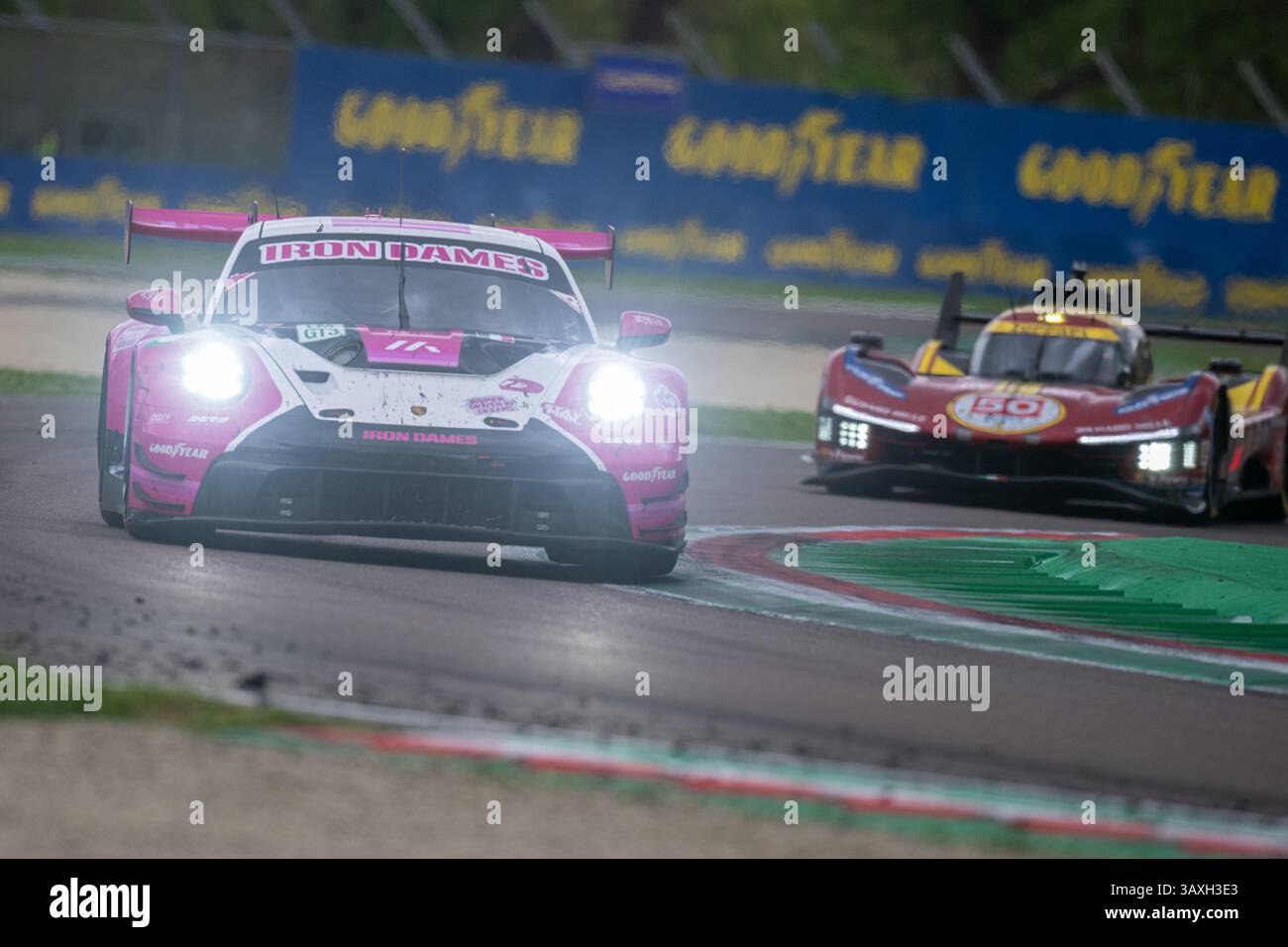 Imola, Italy. 20 April, 2025. IRON DAMES #85 LMGT3 (MARTIN, FREY ...