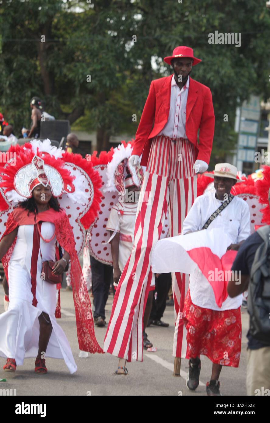 Participants wear costumes as the Lagos Fanti Carnival returns in ...
