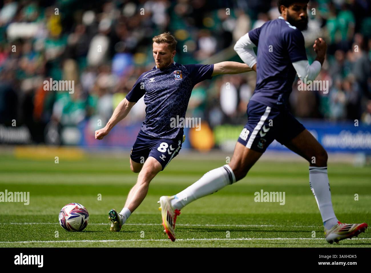 Coventry City's Jamie Allen warms up before the Sky Bet Championship ...