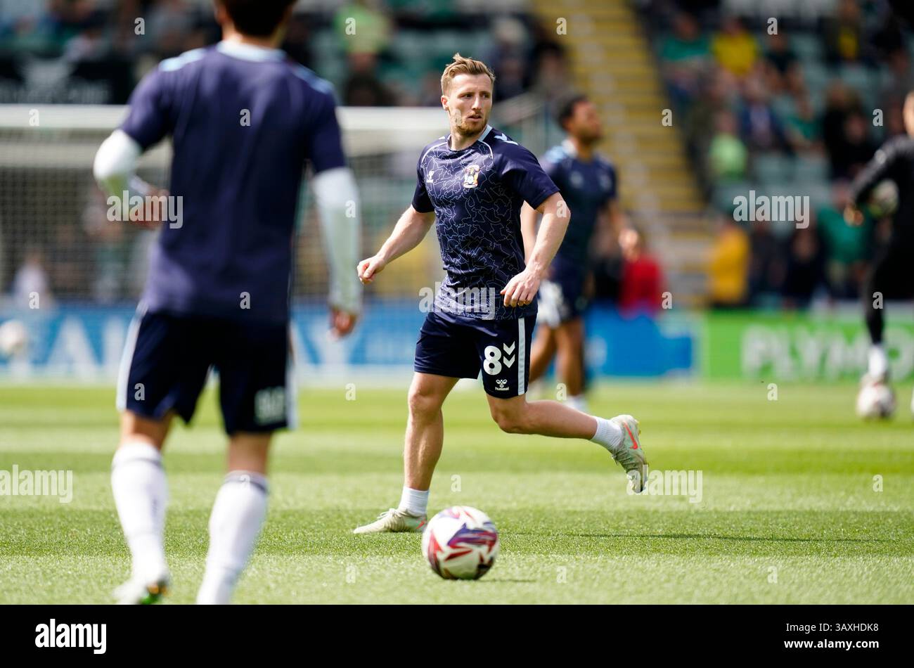 Coventry City's Jamie Allen warms up before the Sky Bet Championship ...