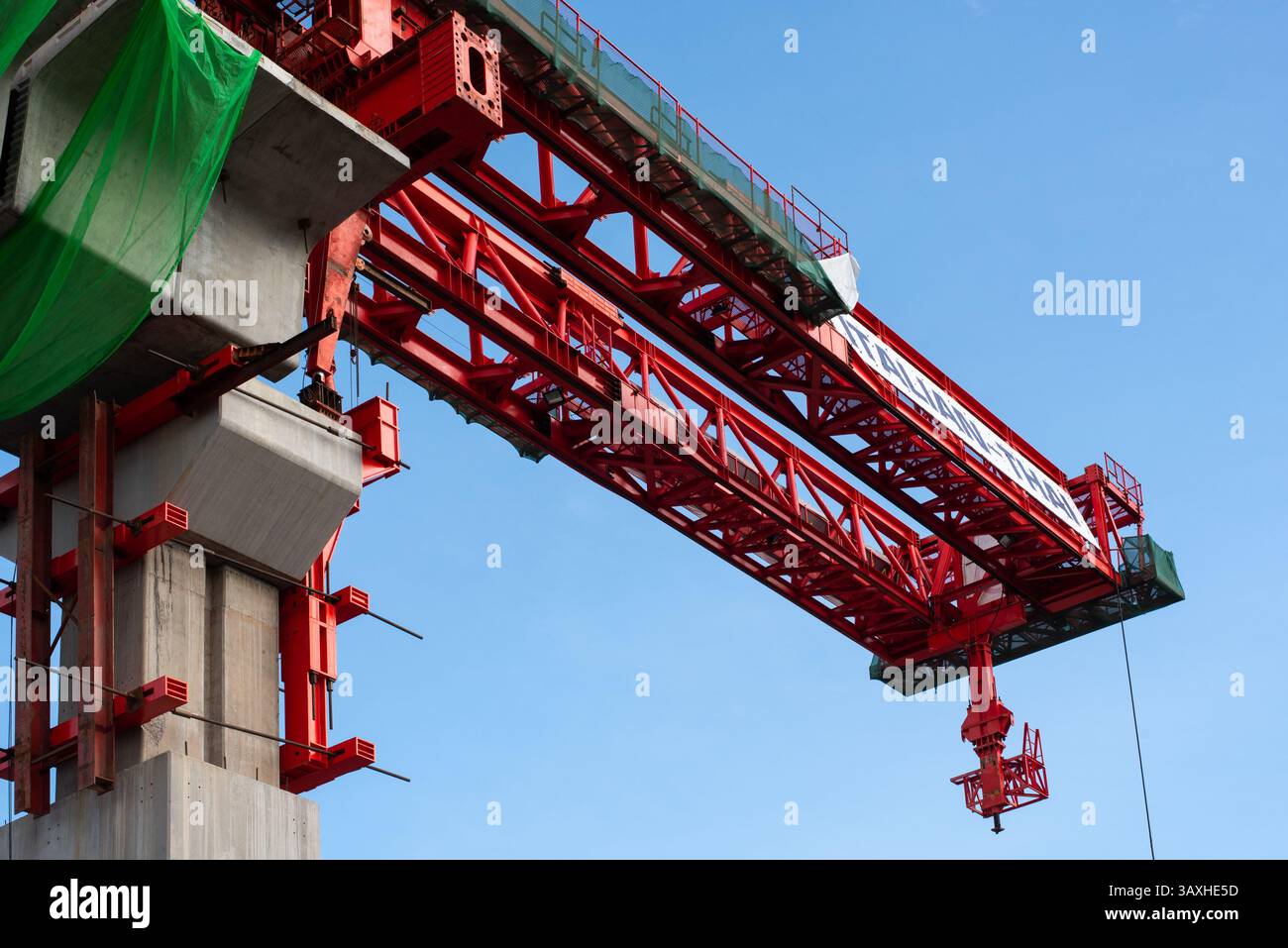 Bangkok, Thailand - August 31, 2017 : Construction site of sky train ...
