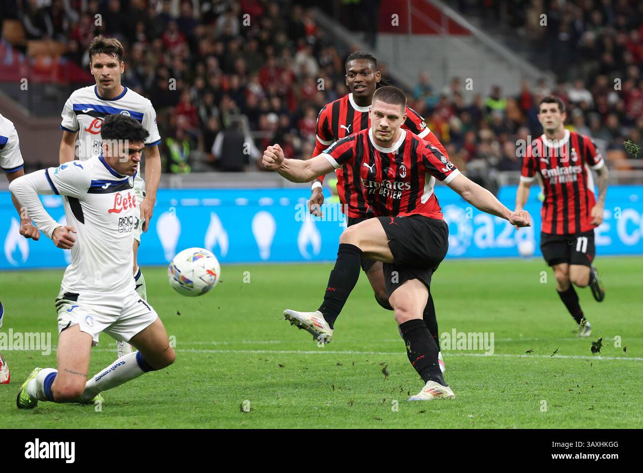 April 20, 2025, Milan, Italy: Italy, Milan, 2025 04 20: Luka Jovic (AC ...