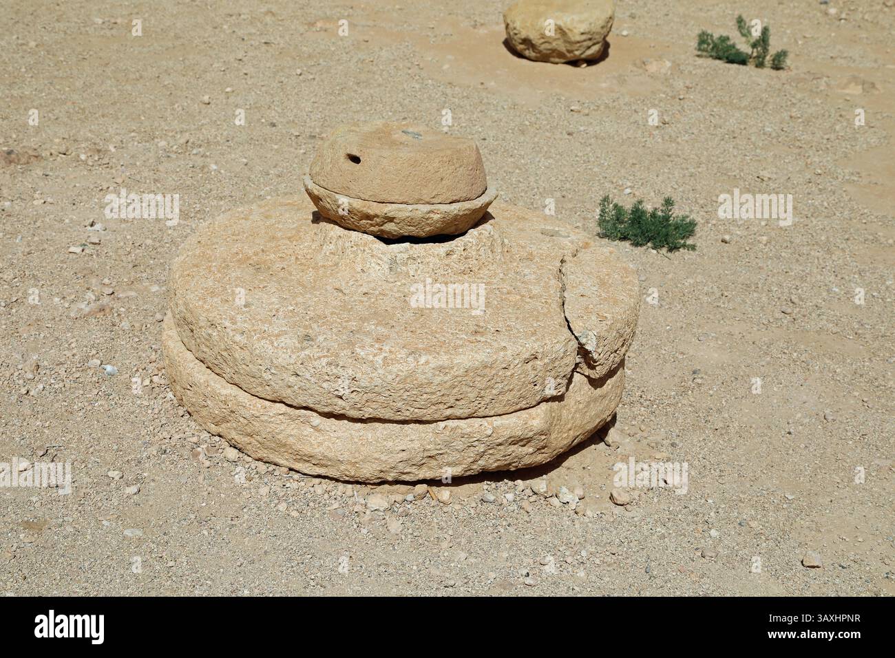 Medieval grinding stone at Libya in North Africa Stock Photo - Alamy