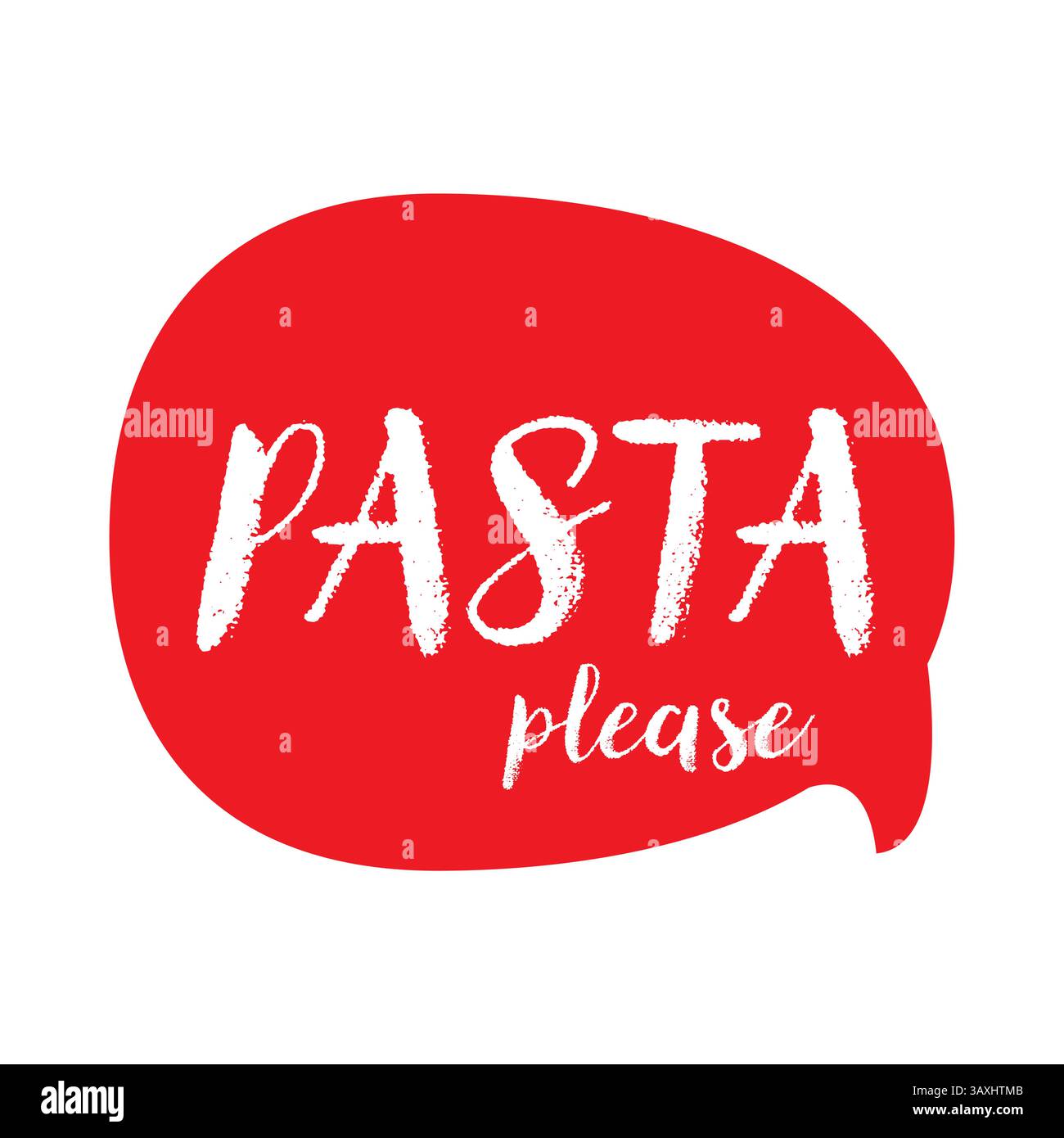 Pasta speech bubble red label vector Stock Vector Image & Art - Alamy