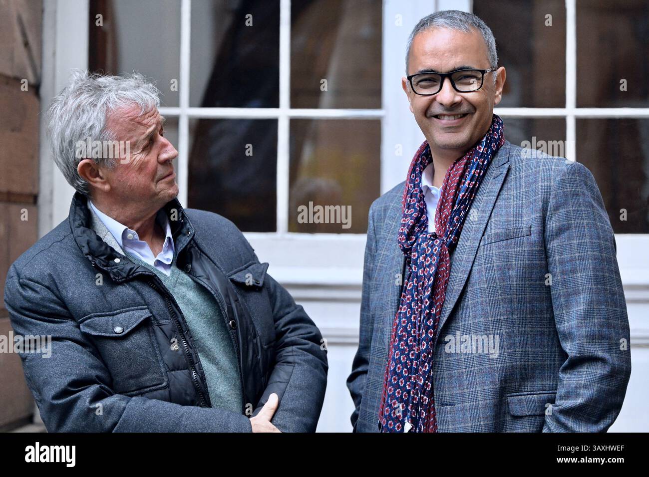 Strasbourg, France. 16th Apr, 2025. Antoine Gallimard and Kamel Daoud ...