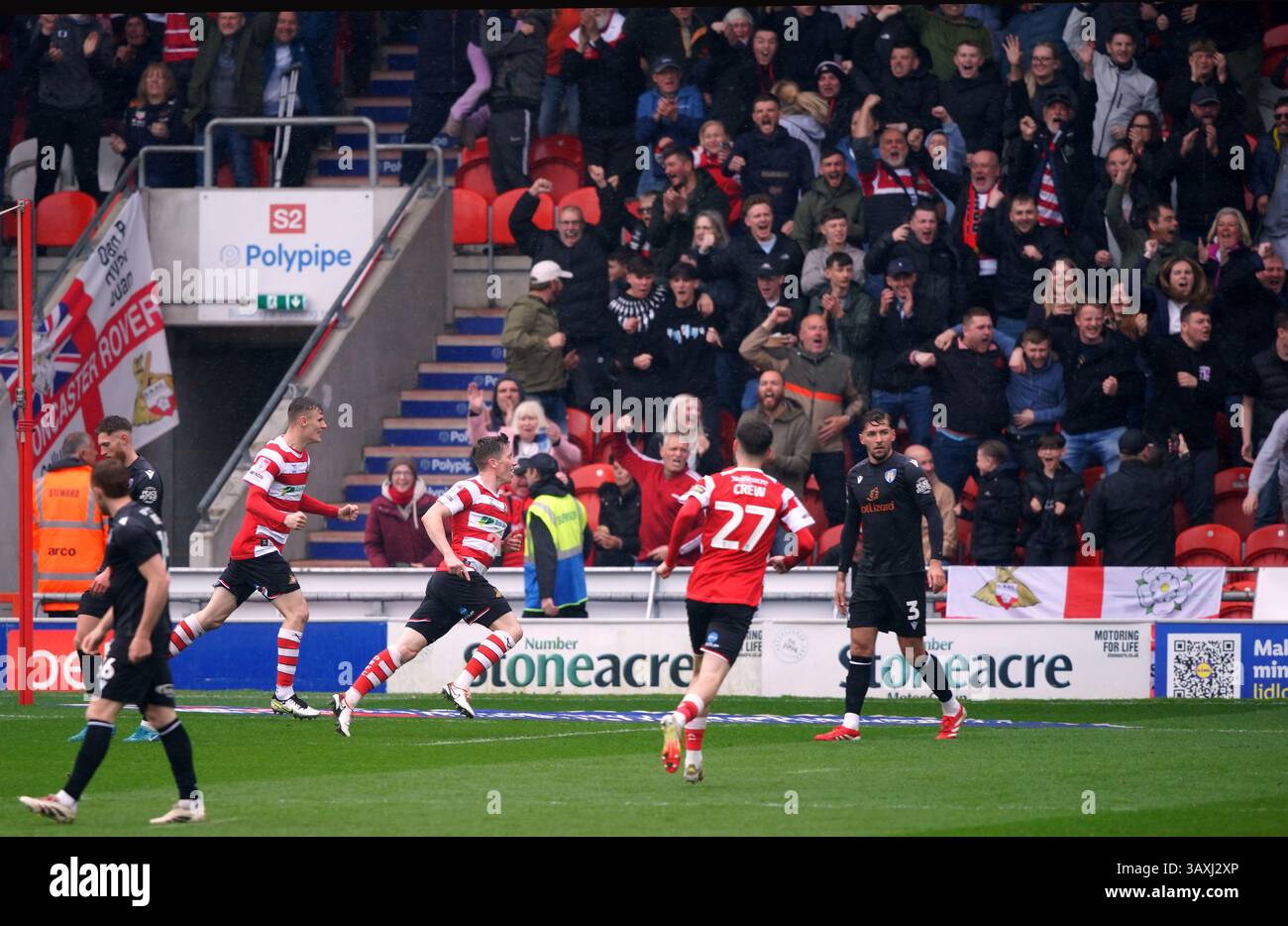 Doncaster Rovers' Harry Clifton celebrates scoring their side's first ...